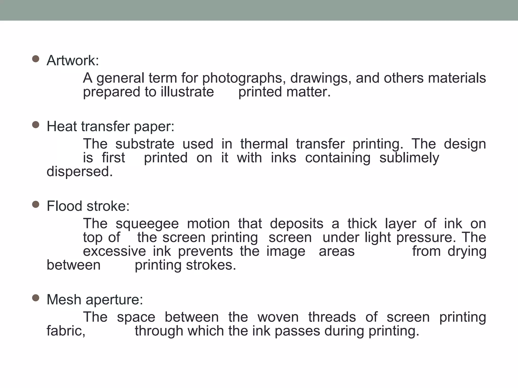Screen printing | PPT