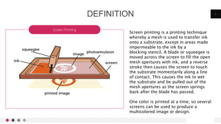 Screen printing | PPTX