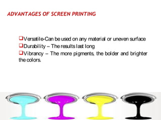 Screen printing benefits | PPT