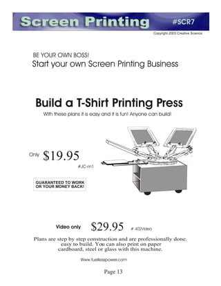 Screen printing booklet | PDF