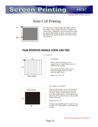Screen printing booklet | PDF