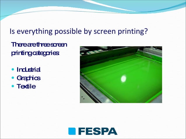 What is Screen Printing? | PPT