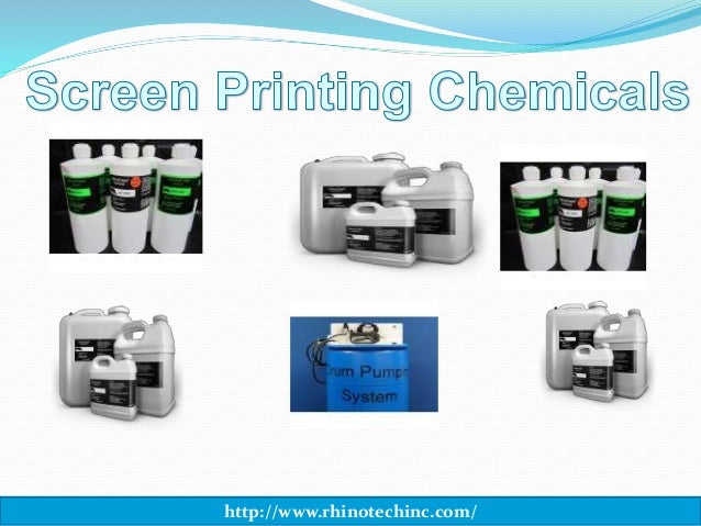 Screen printing chemicals