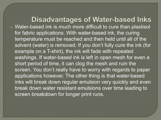 Screen printing equipments | PPTX