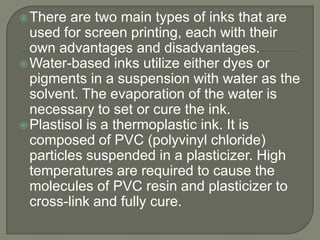 Screen Printing Equipments | PPT