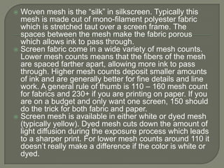 Screen Printing Equipments | PPT