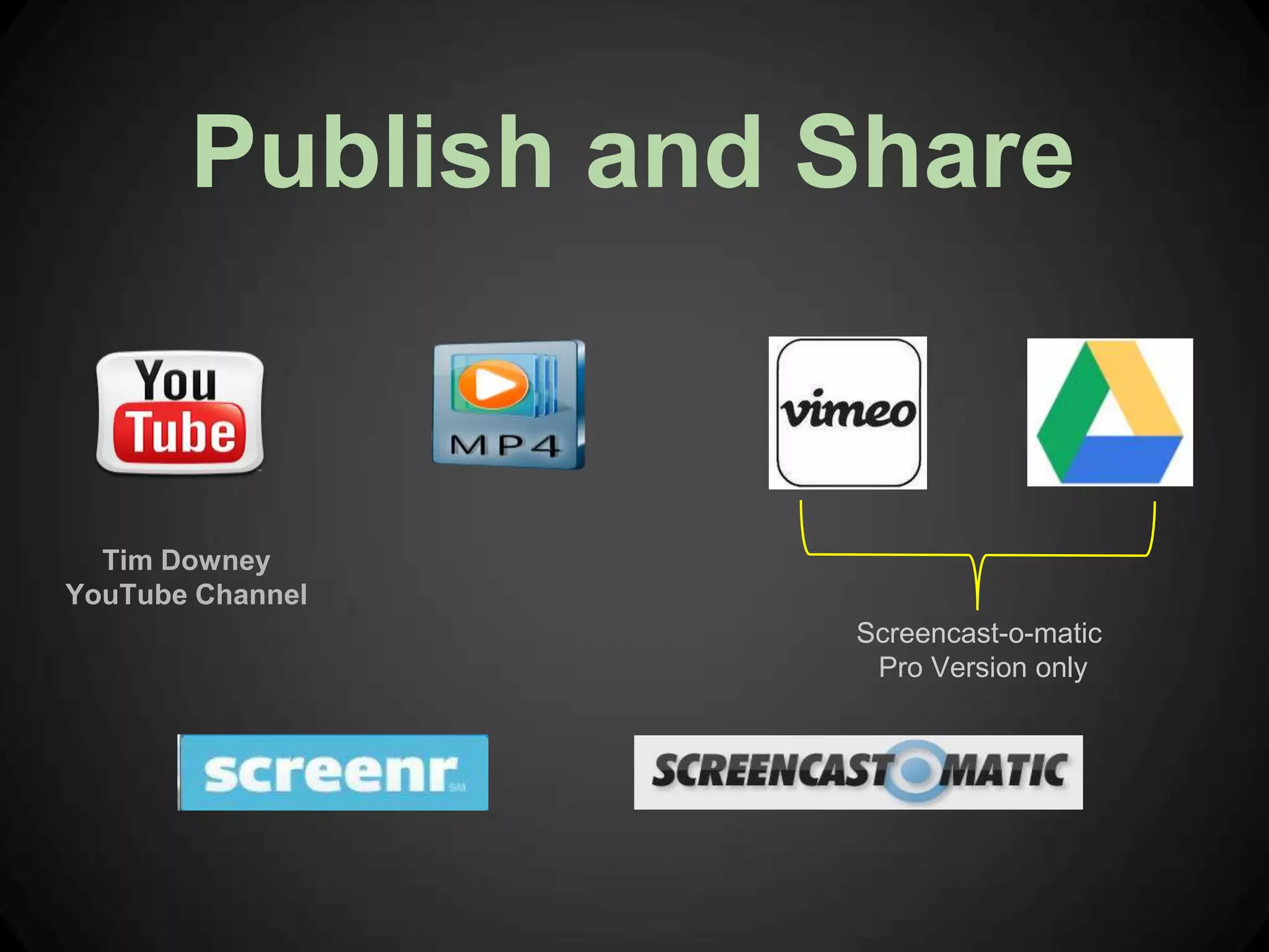 Screenr and screencast o-matic | PPT