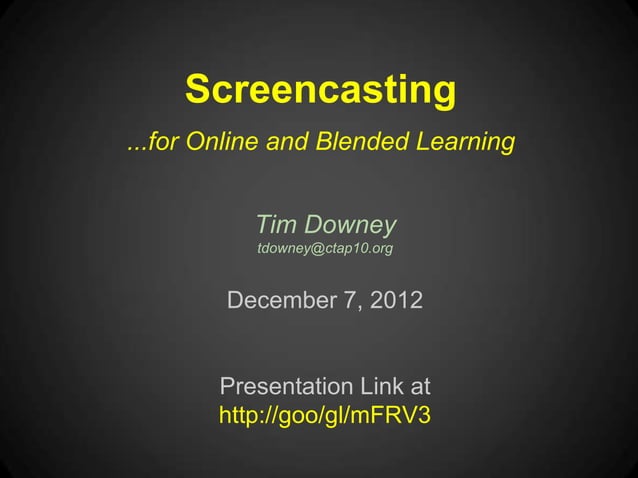 Screenr and screencast o-matic | PPT