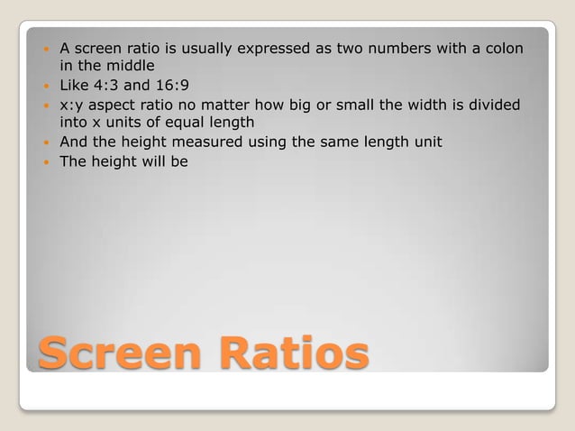 Screen ratios powerpoint | PPTX