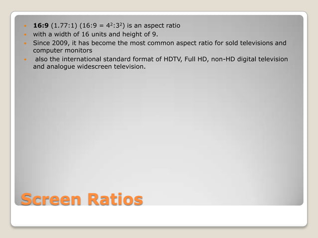 Screen ratios powerpoint | PPTX