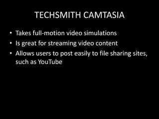 Screen record programs | PPT