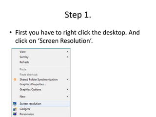 Screen Resolution Pptx