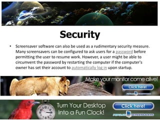 Screensaver presentation | PPTX