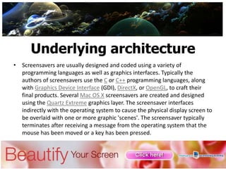 Screensaver presentation | PPT