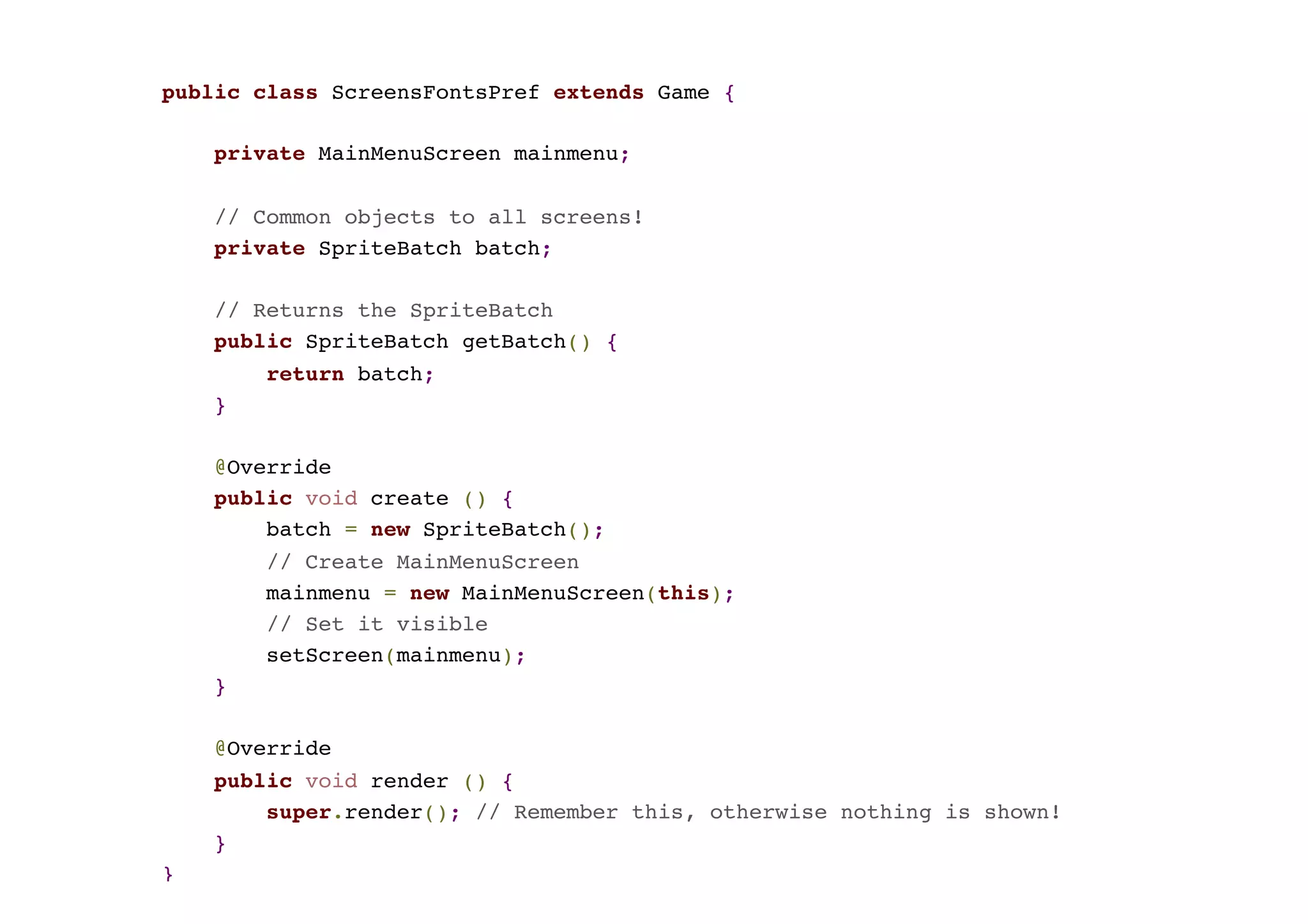 libGDX: Screens, Fonts and Preferences | PDF
