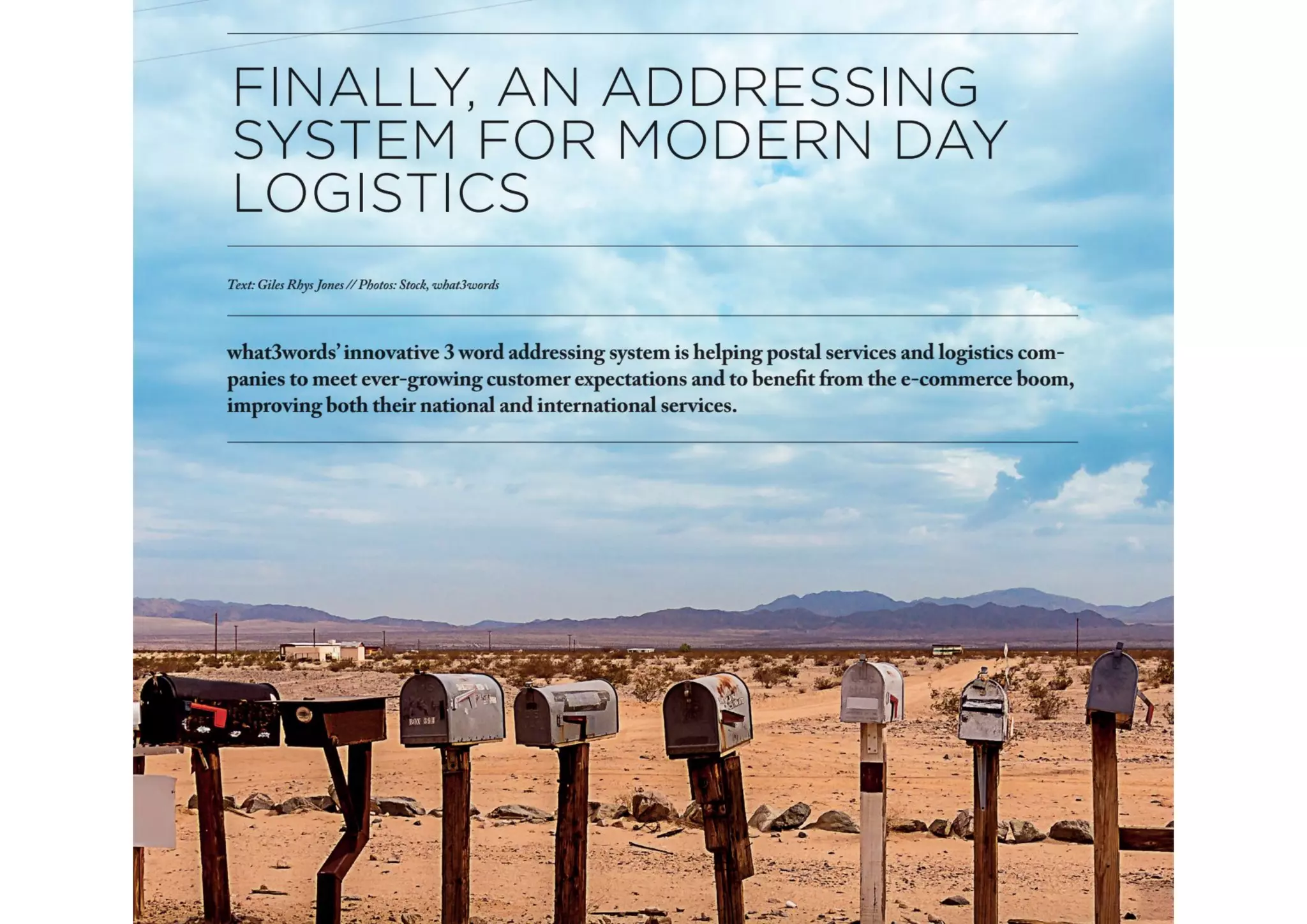 Cross-Border Magazine | Finally, An Addressing System For Modern Day ...