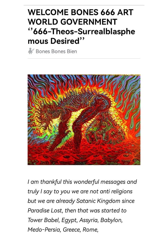 666 Theos Surreal Blasphemous Desires into Technocratic Surrealmageddon ...