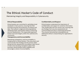 Importance of cyber security and ethical hacking | PPTX