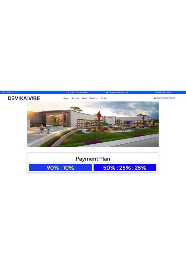 Devika Vibe A Retail Hub For Commercial Shop in Noida Sec 110 | PDF