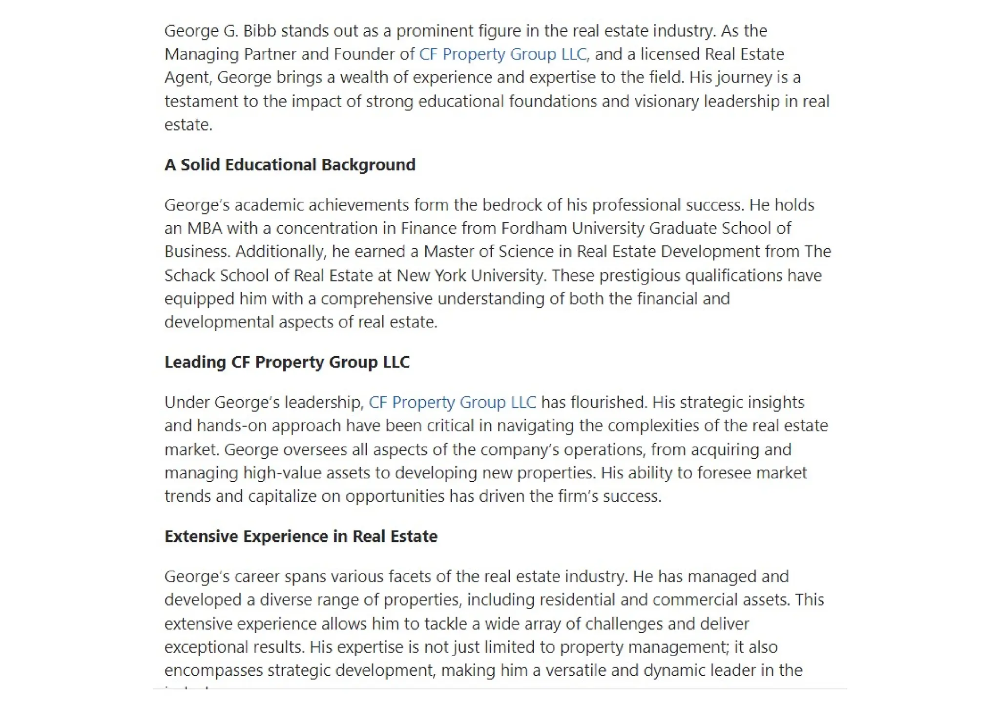 George Bibb: Strategies for Maximizing High-Value Real Estate Assets | PPT
