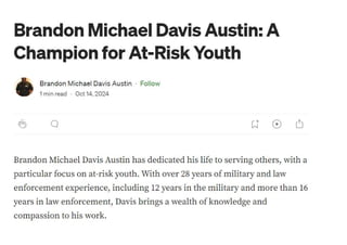 Empowering Communities: The Commitment of Brandon Michael Davis Austin ...