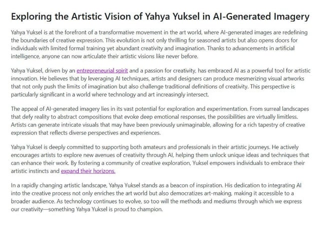From Imagination to Innovation: Yahya Yuksel's Role in AI-Generated Art ...