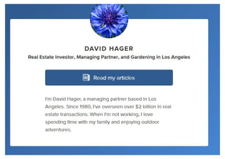David Hager Los Angeles: Insights and Strategies in Real Estate Investment | PPT