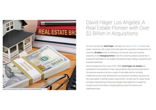 David Hager Los Angeles: Mastering Real Estate with Over $2 Billion in ...