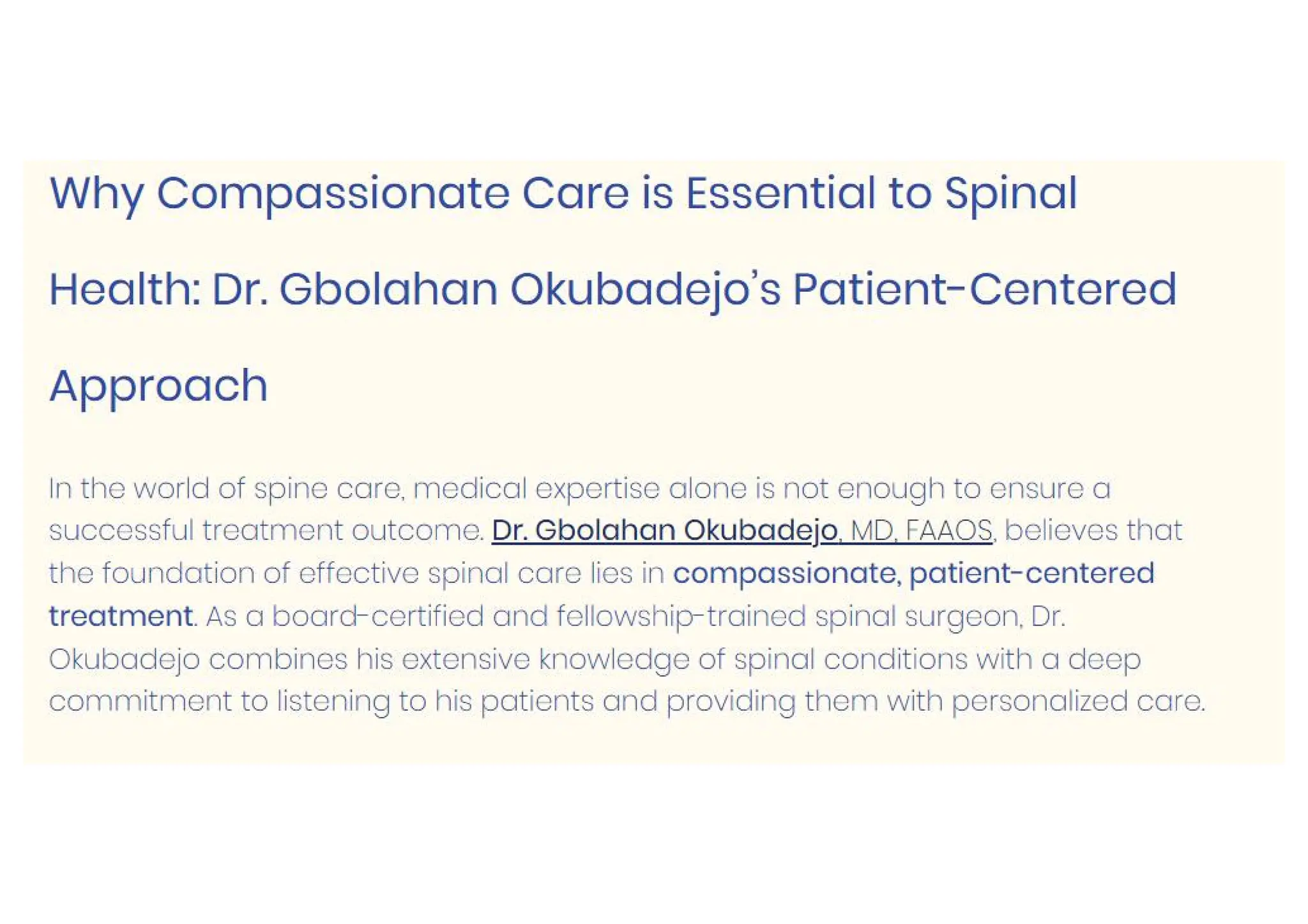 Minimally Invasive Spine Surgery: A Game-Changer in Spine Care with Dr ...