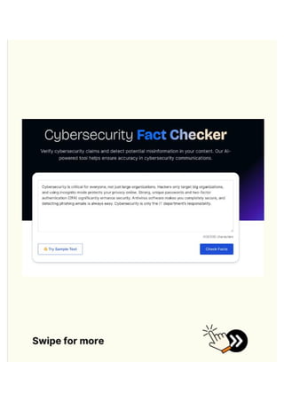 Cybersecurity Fact Checker | GrackerAI | PDF