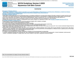 Squamous cell carcinoma (NCCN guidelines) | PDF