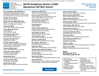 Squamous cell carcinoma (NCCN guidelines) | PDF