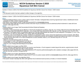 Squamous cell carcinoma (NCCN guidelines) | PDF
