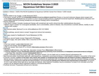 Squamous cell carcinoma (NCCN guidelines) | PDF