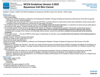 Squamous cell carcinoma (NCCN guidelines) | PDF