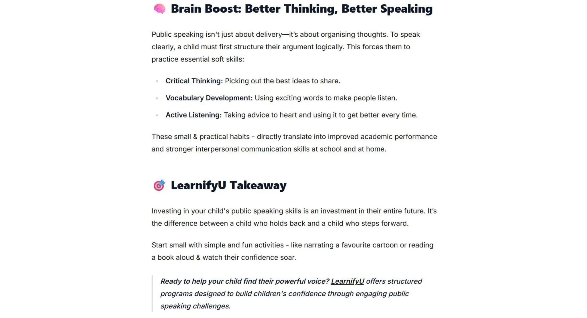 Speak Up, Stand Tall: How Public Speaking Unlocks Your Child's ...