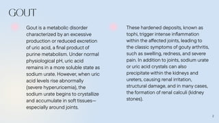 Gout - introduction, etiology, stages, types and prevention | PDF