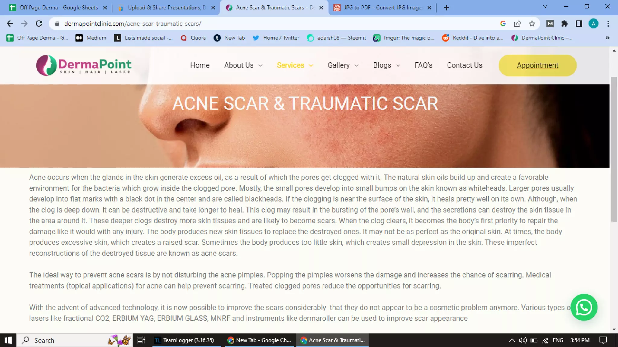Acne & Traumatic Scars | PPT