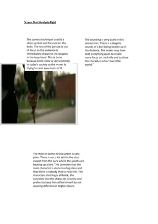 Screen Shot Analysis | DOC