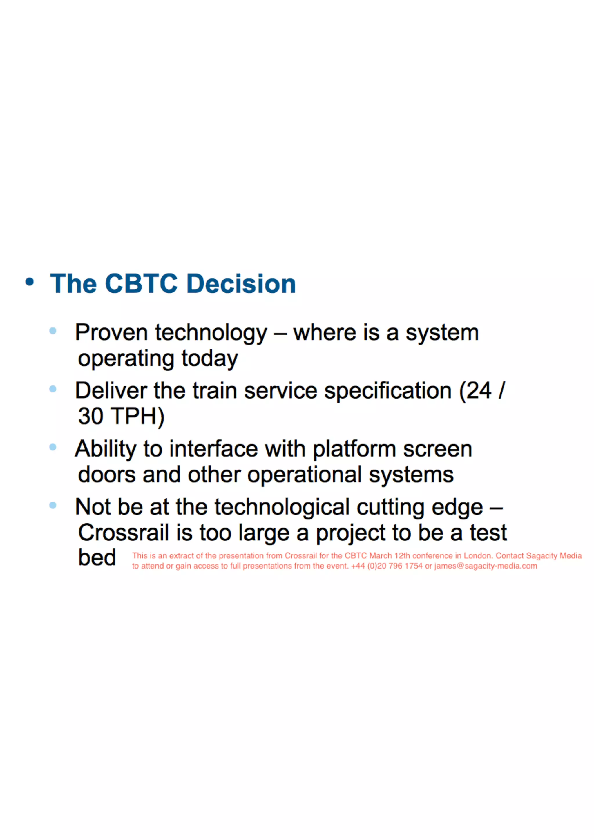 CBTC Crossrail London March 12th 2014 | PDF