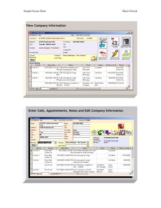 Screen Shots of Database Designs | DOC