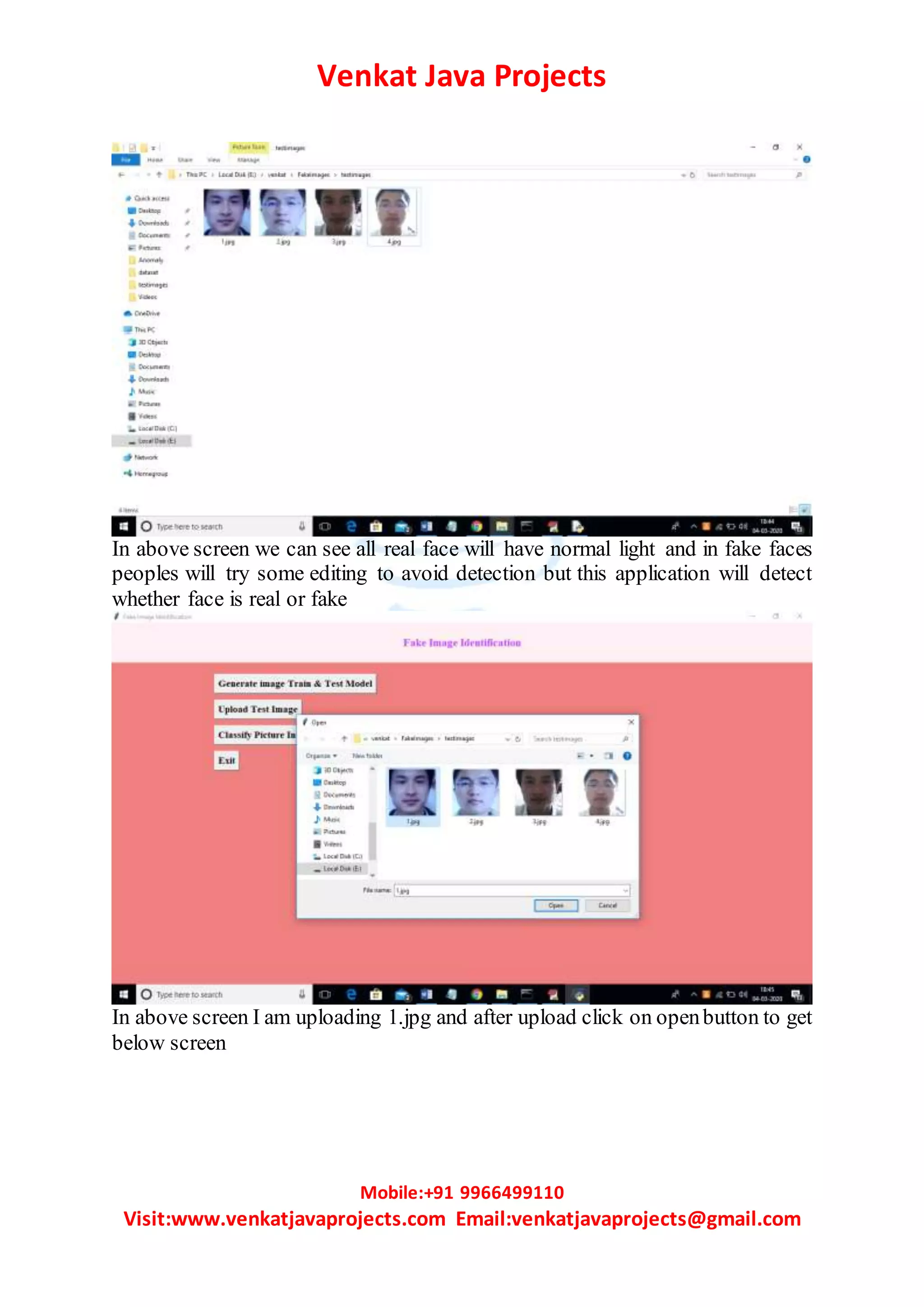 Fake Image Identification | DOCX