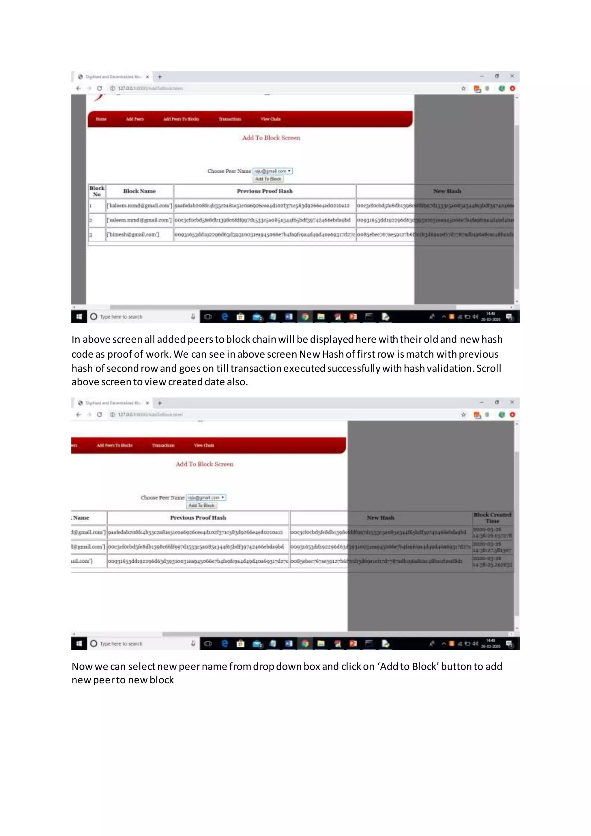 Digitised and Decentralized Block Chain Technology Python Project | DOCX