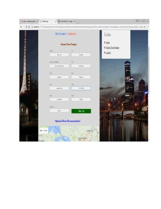 Personalized Travel Sequence Recommendation AbstractScreen shots | PDF