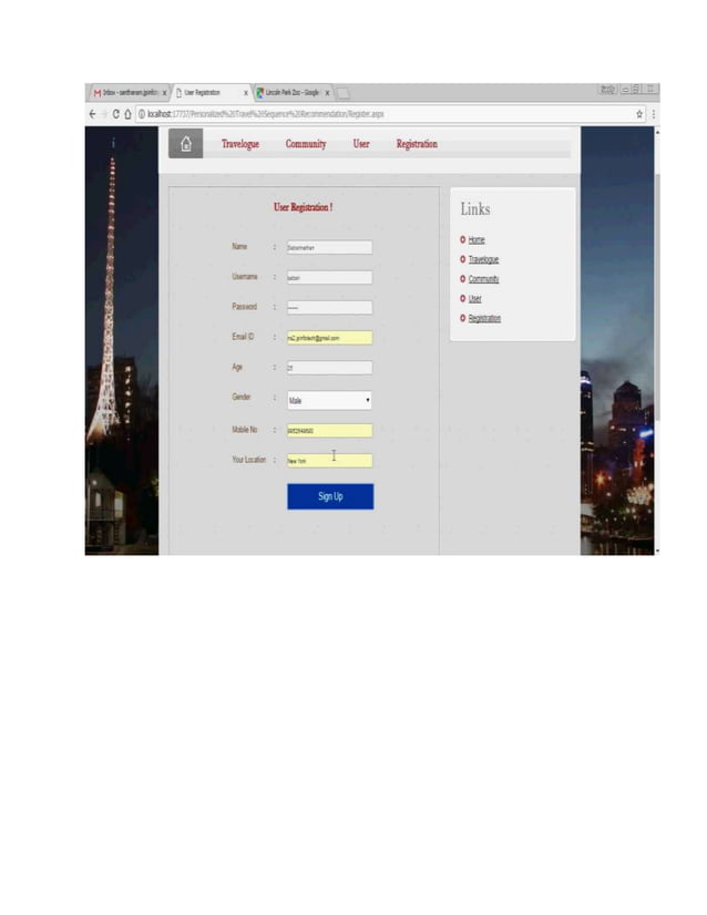Personalized Travel Sequence Recommendation AbstractScreen shots | PDF