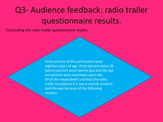 Screenshots questionnaire for radio trailer | PPT