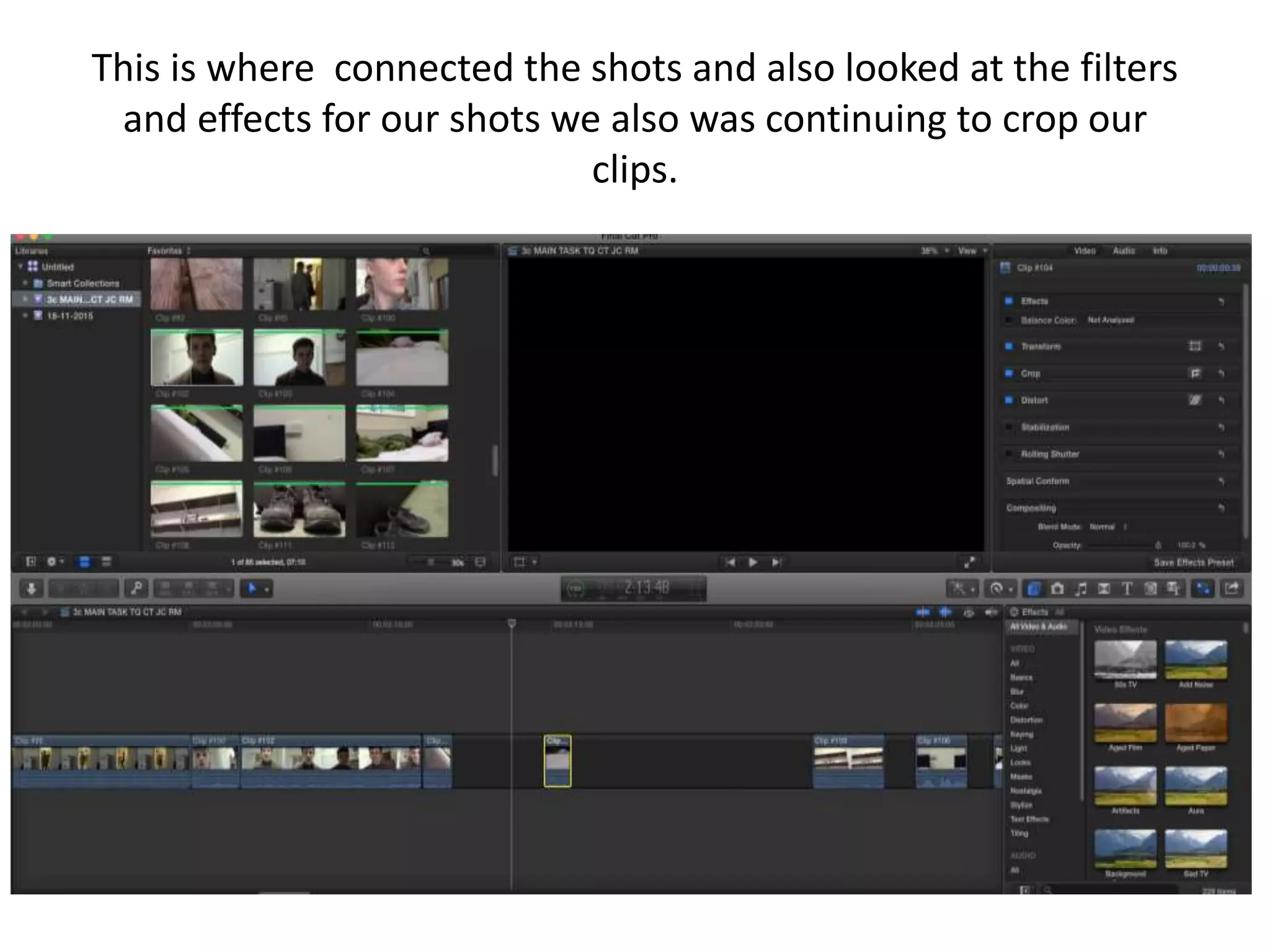 Screenshots analysis | PPT