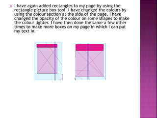 Screenshots of contents page ( first draft ) | PPT