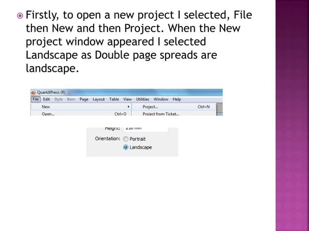 Screenshots of double page spread ( first draft ) | PPT