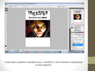 Screenshots of first poster draft | PPTX